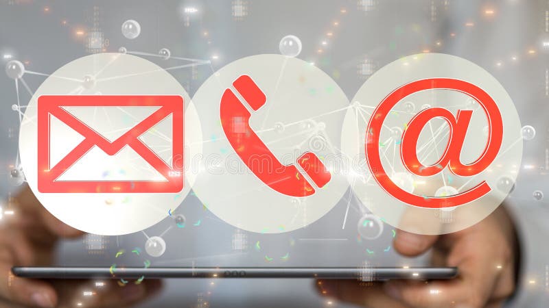 Digital Illustration of an Email Inbox Electronic Communication ...