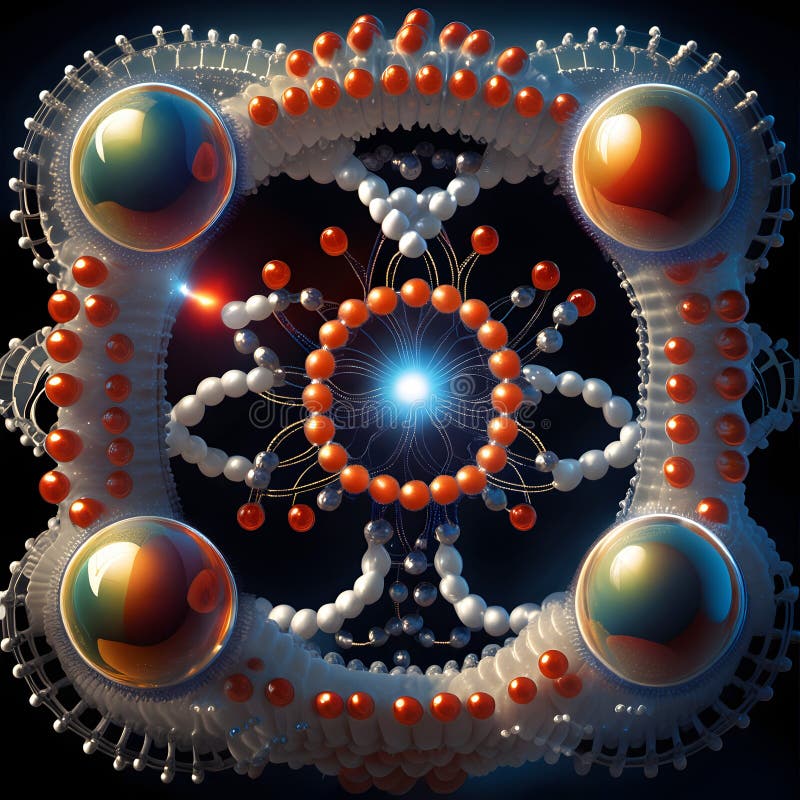 This Digital Illustration Evokes the Concept of Sacred Geometry and the ...