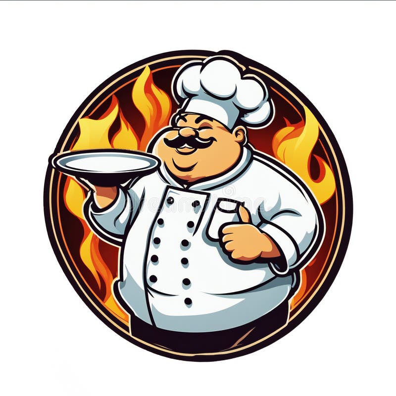 Fat Chef Plate Stock Illustrations – 737 Fat Chef Plate Stock ...
