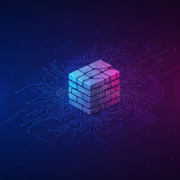 A Digital Illustration Featuring a Cube Composed of Interconnected ...