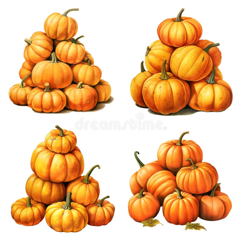 A Digital Illustration Featuring Four Different Arrangements of ...