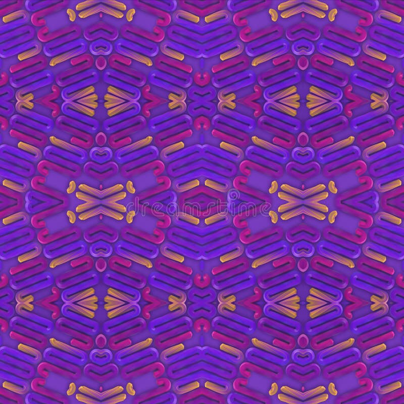 Digital Illustration Featuring a Symmetrical Pattern of a Series of ...