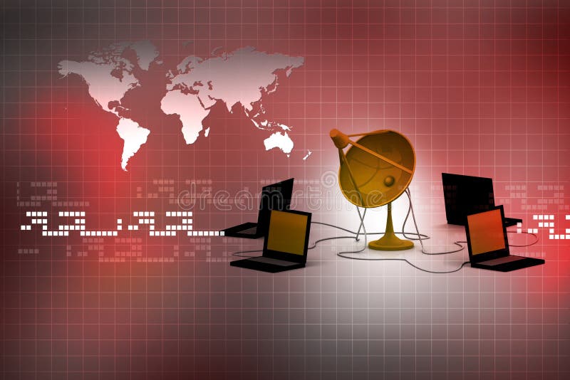 Global computer network stock illustration. Illustration of globe ...