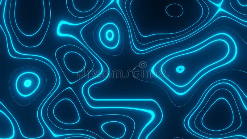 Digital Illustration of Glowing Energy Fields Stock Illustration ...