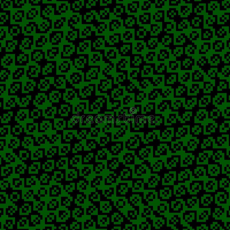 Digital Illustration of Green-black Pattern Abstract Background for ...