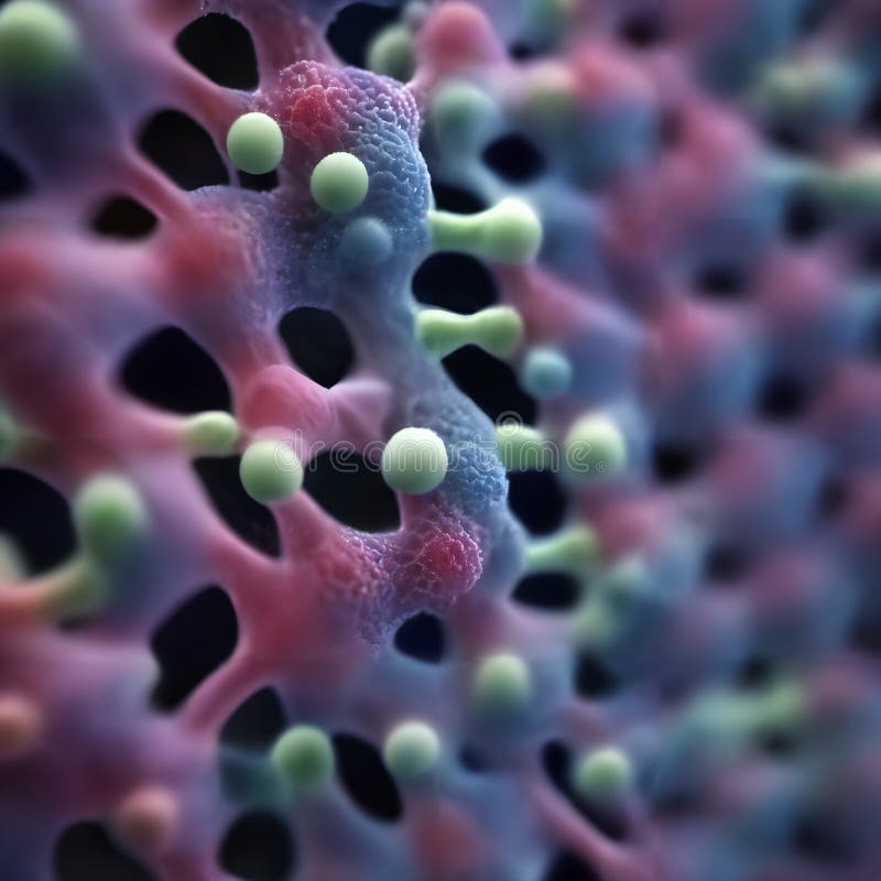 A Digital Illustration of a Nano Objects. Stock Illustration ...