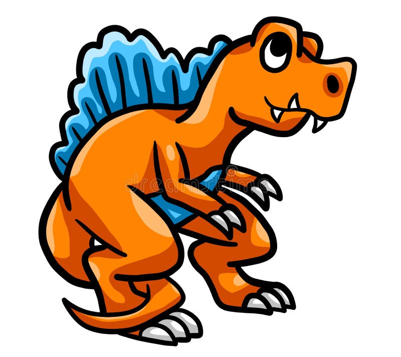 Cute Orange Dinosaur Stock Illustrations – 1,073 Cute Orange Dinosaur ...