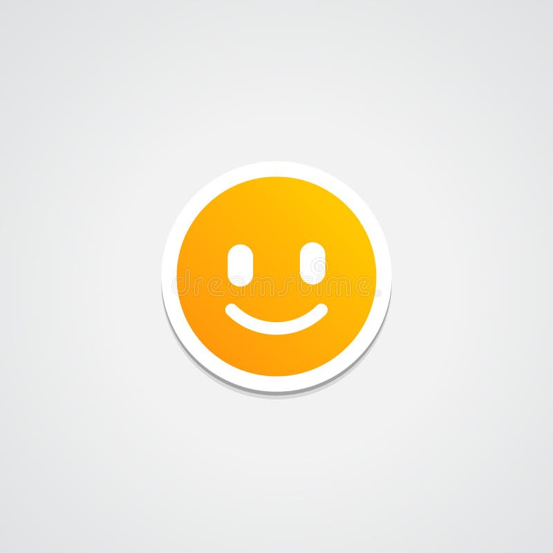 Happy Smile Emoji Sticker stock illustration. Illustration of happy ...
