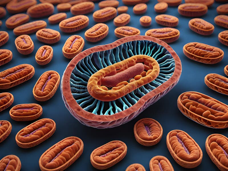 Digital Illustration of Human Cell Stock Illustration - Illustration of ...