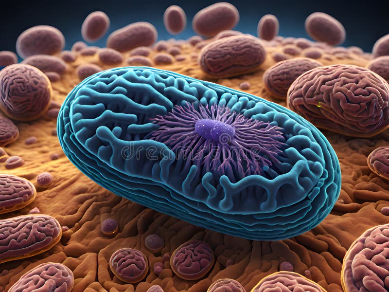 Digital Illustration of Human Cell Stock Illustration - Illustration of ...