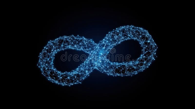 A Digital Illustration of an Infinity Symbol. Stock Photo - Image of ...