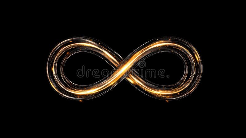 A Digital Illustration of an Infinity Symbol. Stock Image - Image of ...
