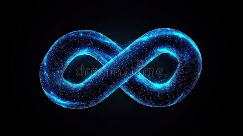 A Digital Illustration of an Infinity Symbol. Stock Image - Image of ...