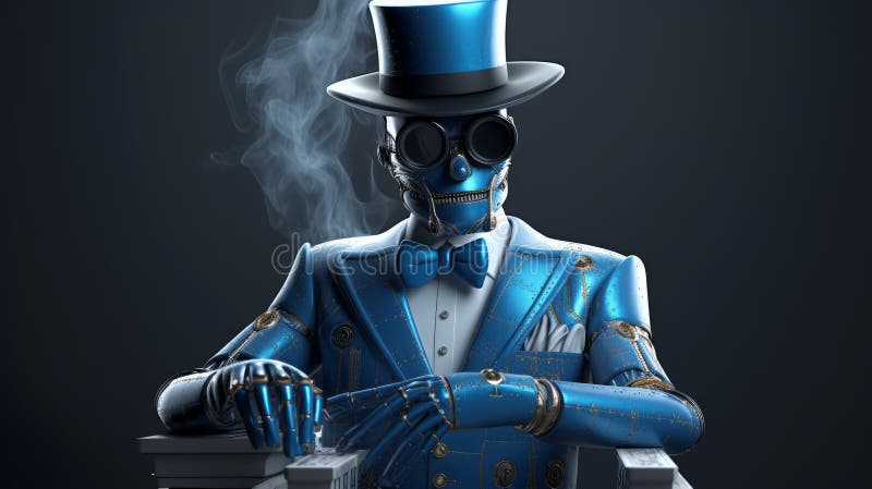 Digital Illustration of Lending Protocol Cryptocurrency Robot Stock ...