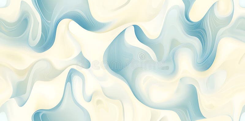 Digital Illustration of Light Blue and Cream Lines,seamless Pattern ...