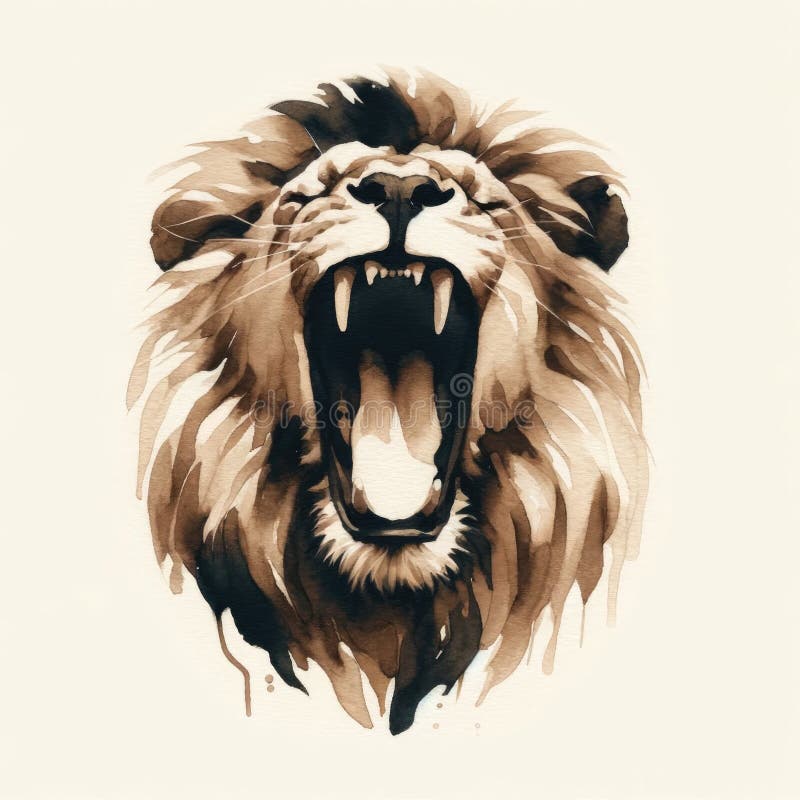 Lion Open Mouth Stock Illustrations – 1,614 Lion Open Mouth Stock ...