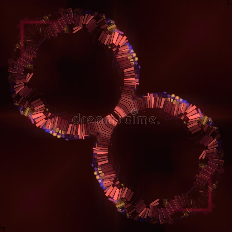 Digital Illustration of Multiple Rectangular Elements in the Shape of ...