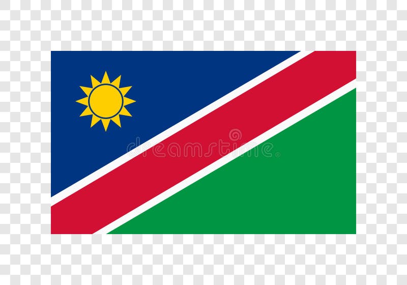 Namibia - National Flag stock illustration. Illustration of arms ...