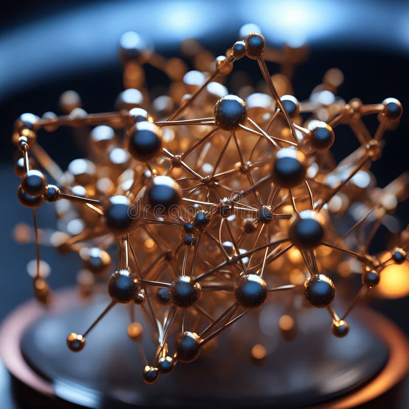 A Digital Illustration of a Nano Objects. Stock Illustration ...