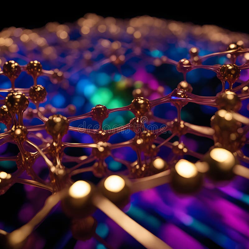 A Digital Illustration of a Nano Objects. Stock Illustration ...