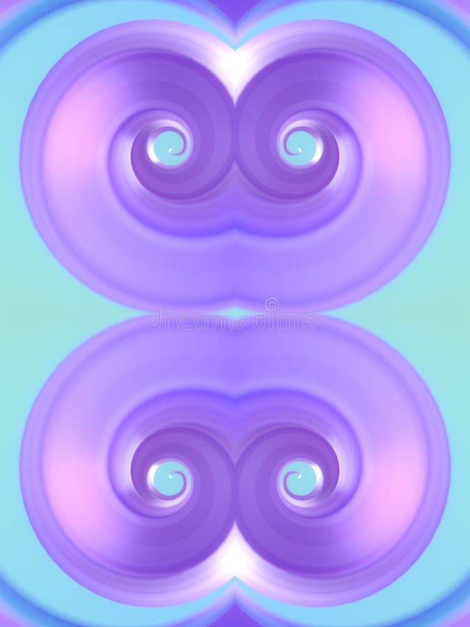 Digital Illustration of Neon Color Helix. Modern 3d Rendering Creative ...