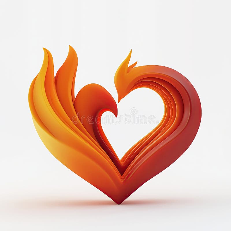 Digital Illustration of a Phoenix Bird in Flight Stock Illustration ...