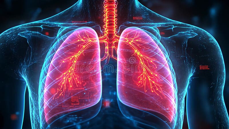 Visual Representation of Human Lungs Showcasing Intricate Details in 4K ...