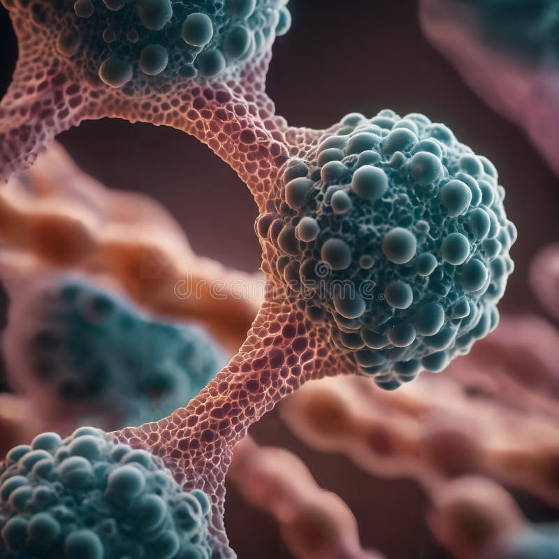 A Close Up Digital Illustration of a Cell. Stock Illustration ...