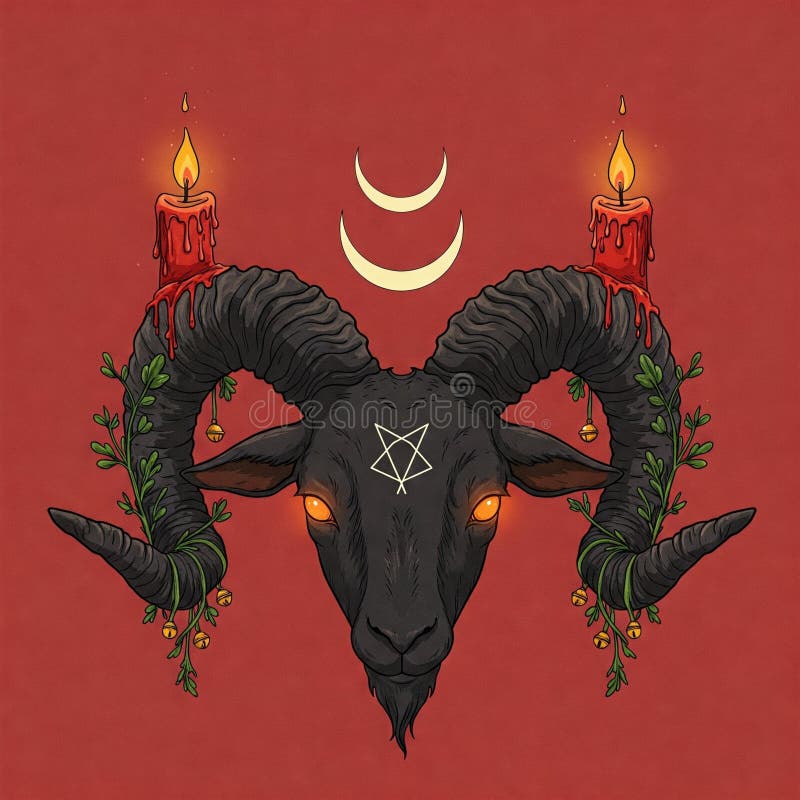 Occult Candles Set. Witchcraft, Magic and Esoteric Concept Stock ...