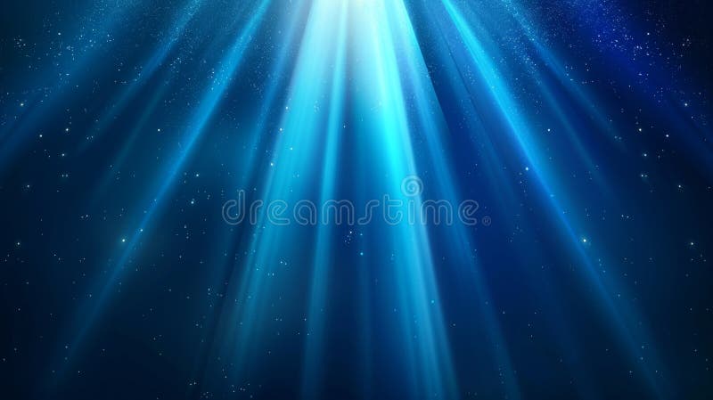 Celestial Light Rays Streaming through Cosmic Dust Stock Illustration ...