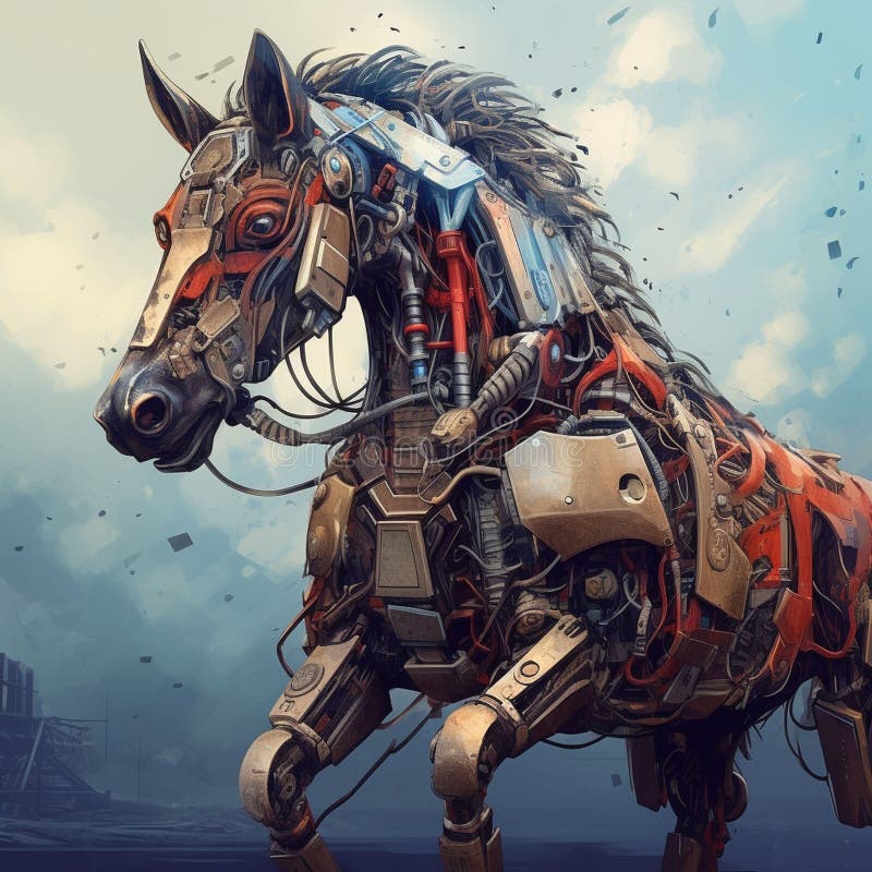 Robotic Horse Stock Illustrations – 288 Robotic Horse Stock ...