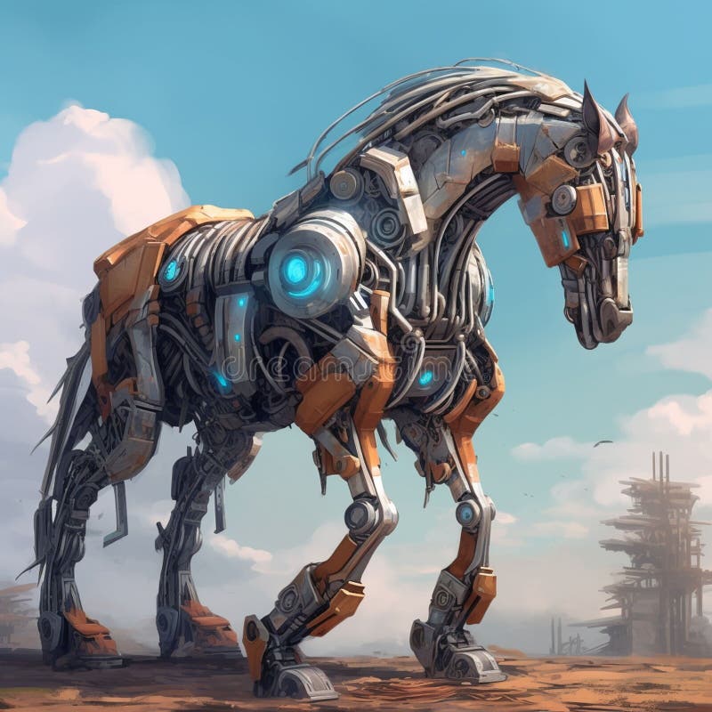 Robotic Horse Stock Illustrations – 288 Robotic Horse Stock ...