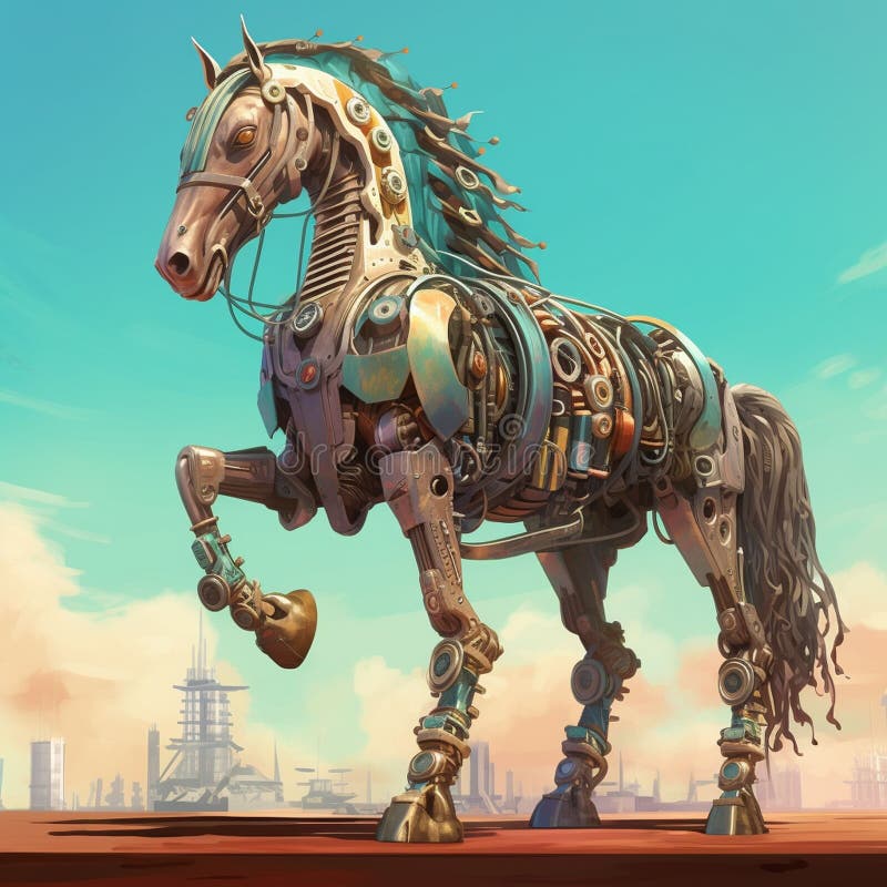 Robotic Horse Stock Illustrations – 288 Robotic Horse Stock ...