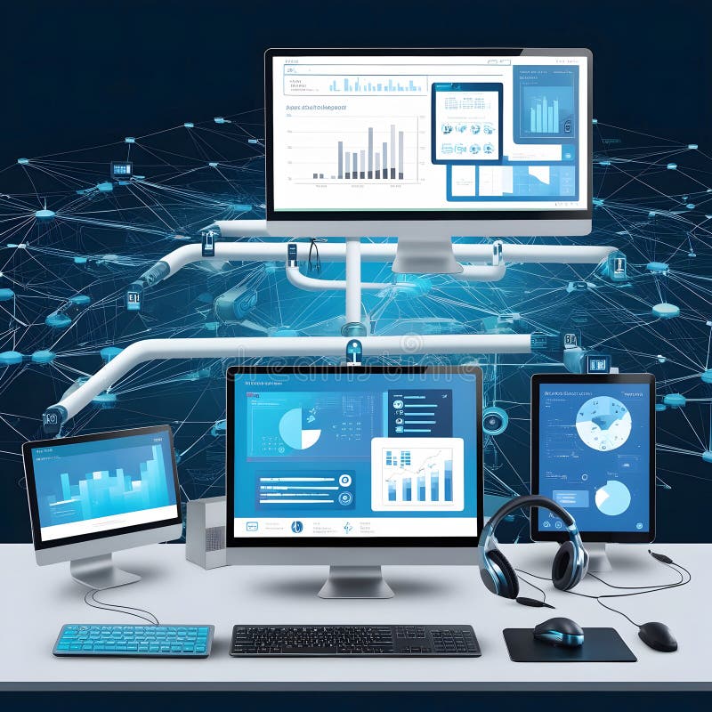 Computer Technology Visualizations of Data & Network Infrastructure ...