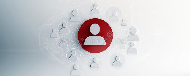 Digital Illustration Shows Central Target Audience Surrounded by ...