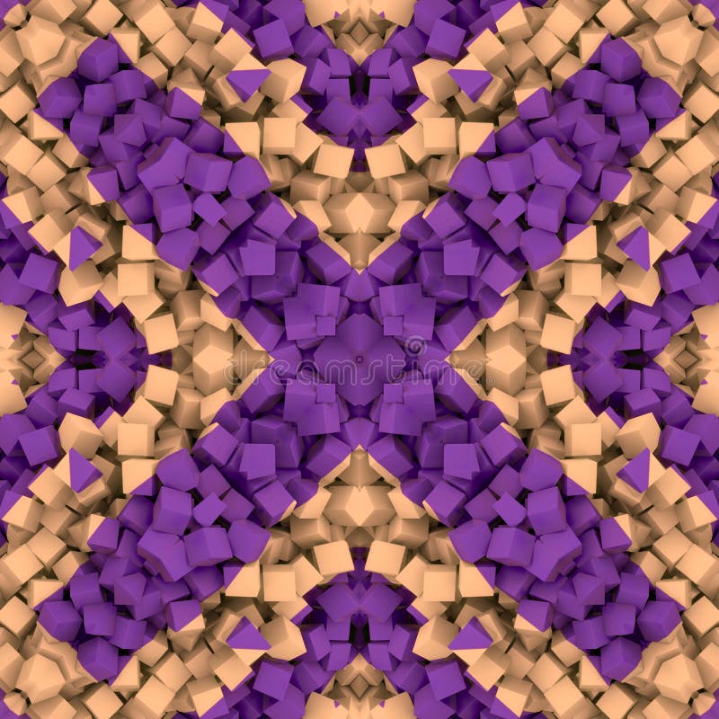 Digital Illustration of a Simple Colorful Geometric Pattern Composed of ...