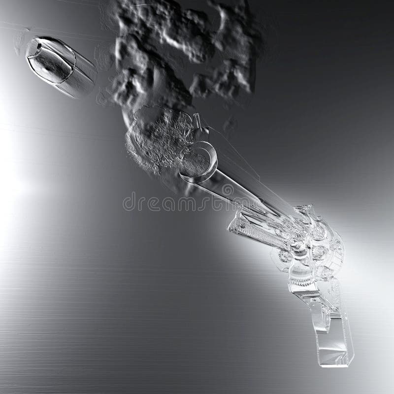 Digital Illustration of a Smoking Colt Stock Illustration ...