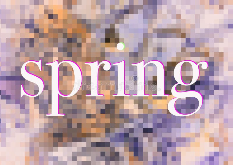 Spring colourful sign stock illustration. Illustration of presentation ...