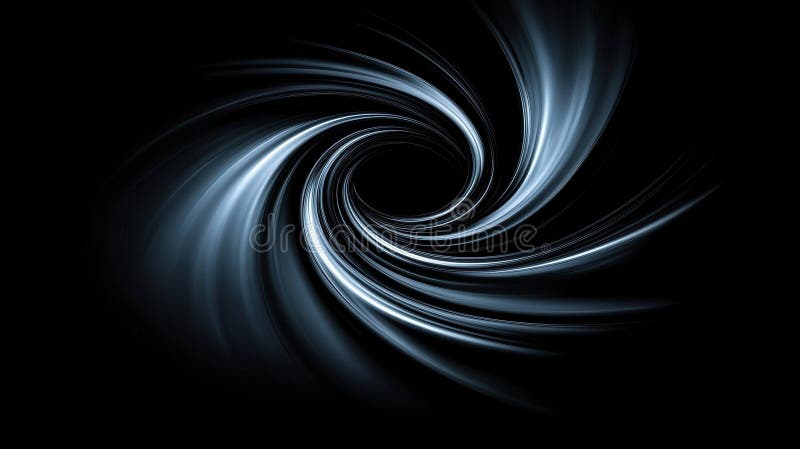 Swirling Ethereal Blue White Vortex Against Black Background Stock Photos - Free & Royalty-Free ...