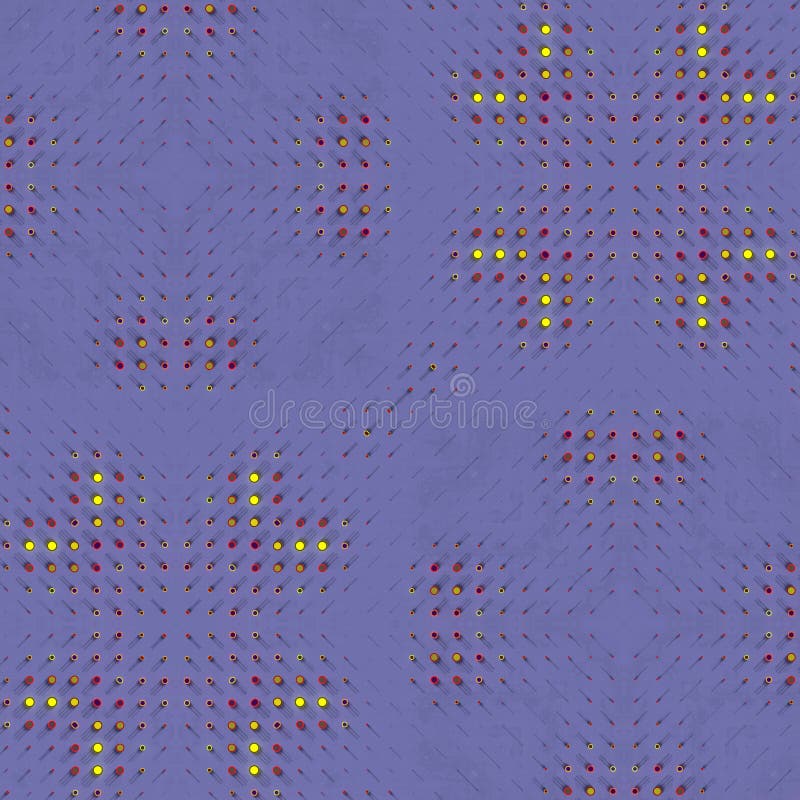 Digital Illustration of a Symmetrical Pattern of Light Colored Dots. 3d ...