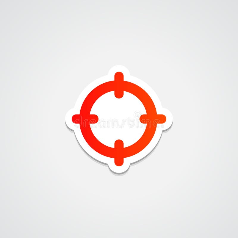 Target Sticker stock illustration. Illustration of sticky - 115820121