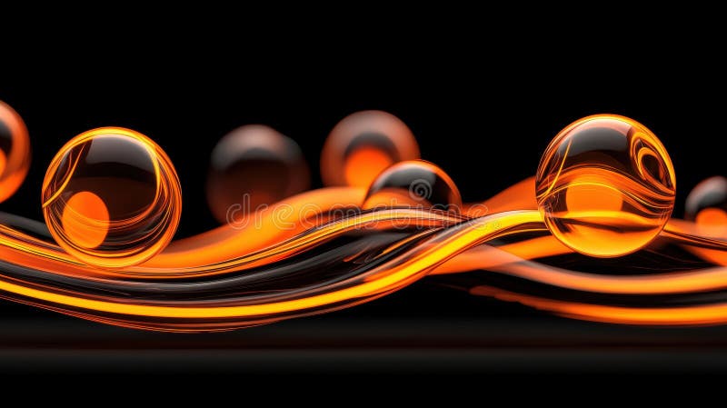 Dynamic Interplay Light Shadow Wave Pattern Against Black Background ...