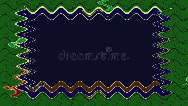 Abstract Wavy Border Frame stock video. Video of digital - 335540801