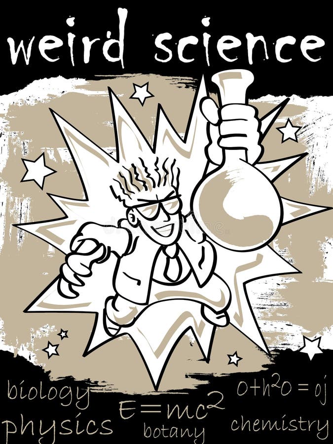 Weird science stock illustration. Illustration of digital - 190287861