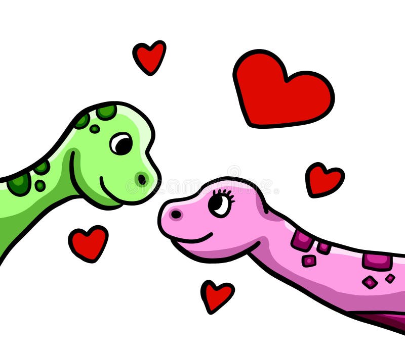 A Happy Pink Dinosaur stock illustration. Illustration of archeology ...