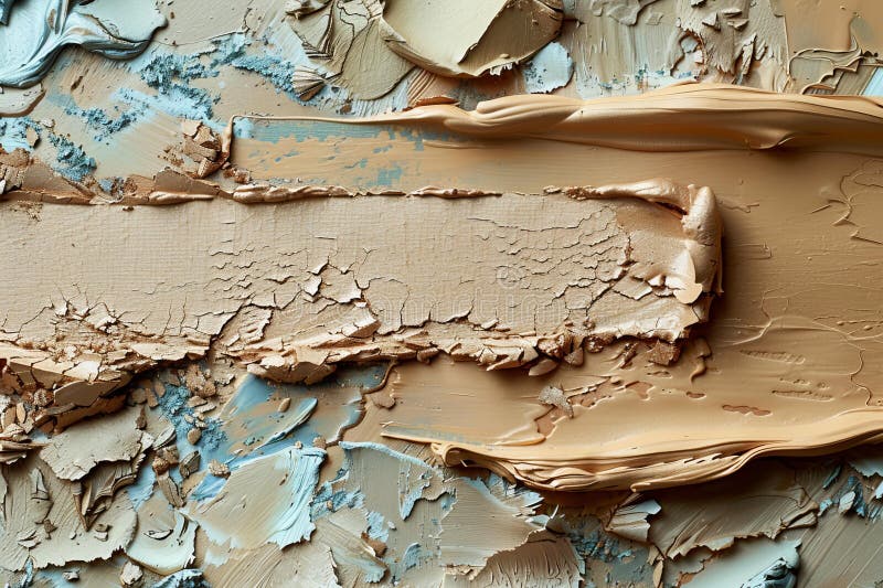 Digital Image of Beige Makeup Swatch with a Paper Backing, High Quality ...