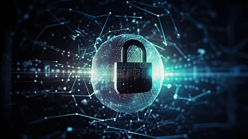 A Digital Image of a Computer Screen with the Word Security on it Stock ...