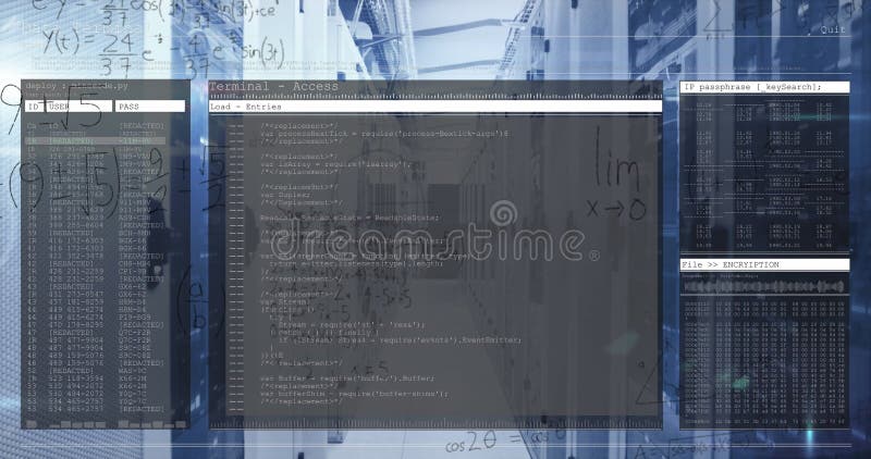 Digital Image Displays Math Problems and Programming on a Green ... Digital Image Displays Math Problems and Programming on a Green ...