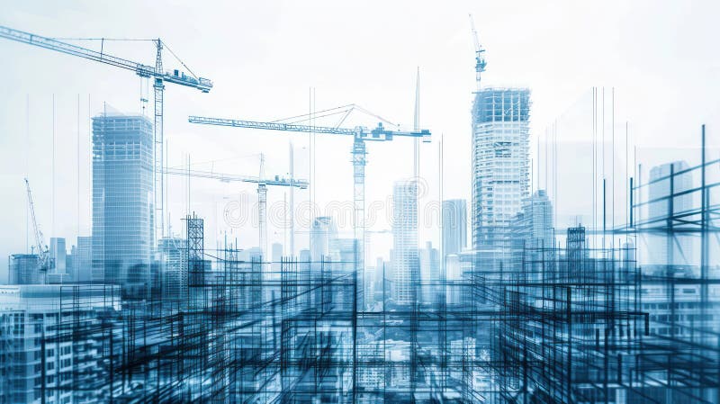 Digital Image of Fixed Assets Like Buildings and Machinery Stock ...