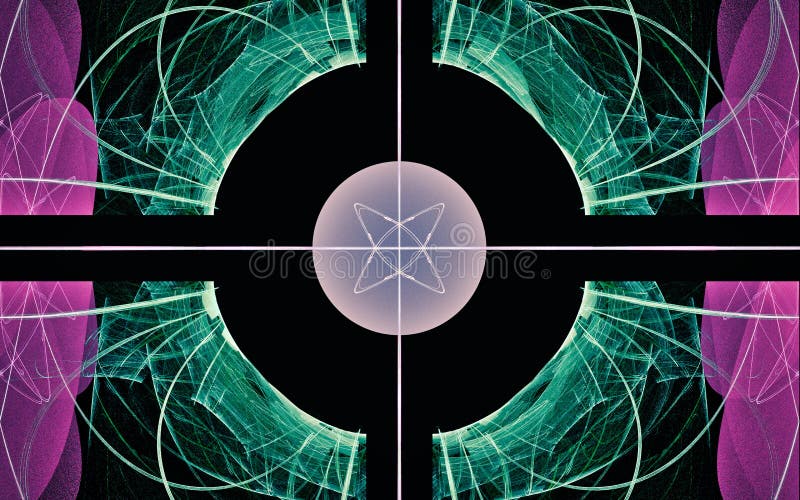 Digital Image Generated on a Computer Consisting of Beautiful Abstract ...